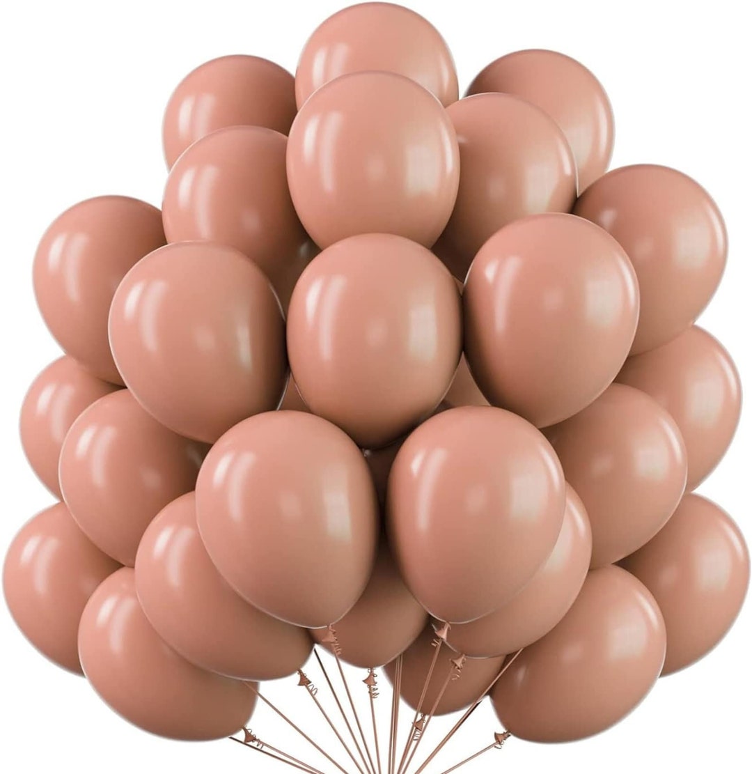 Peach Balloons, 50 Pcs 12 Inch Pinkish Tan Balloons, Peachy Pink ...