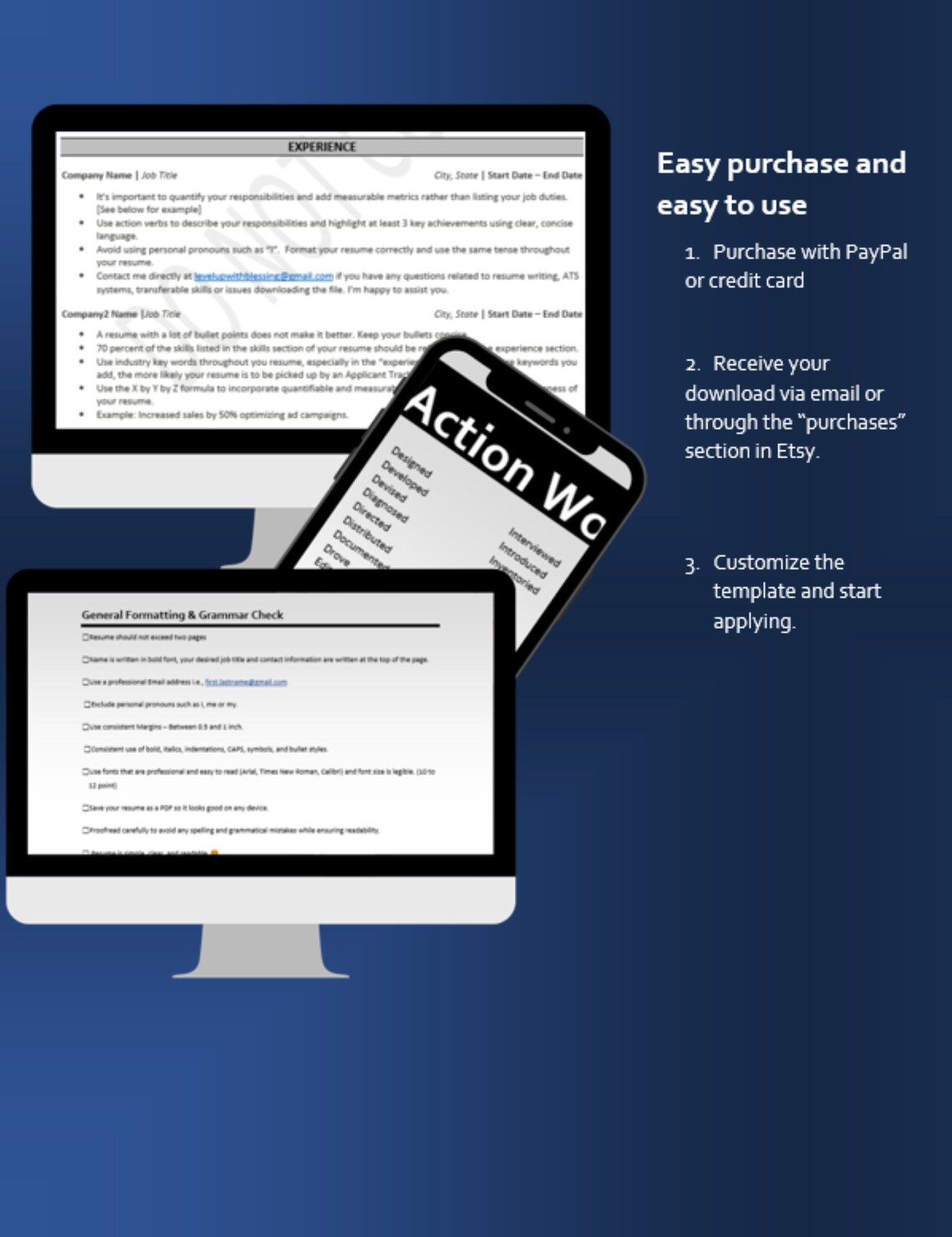 Tech Resume Template, ATS Friendly Resume Template, ATS Resume,harvard ...