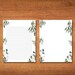Printable Christmas Stationery, Floral Holiday Stationery, Christmas ...