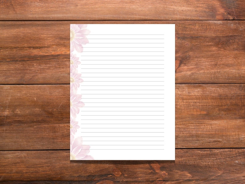 Printable Floral Stationery, Colorful Stationery, Journal Paper ...
