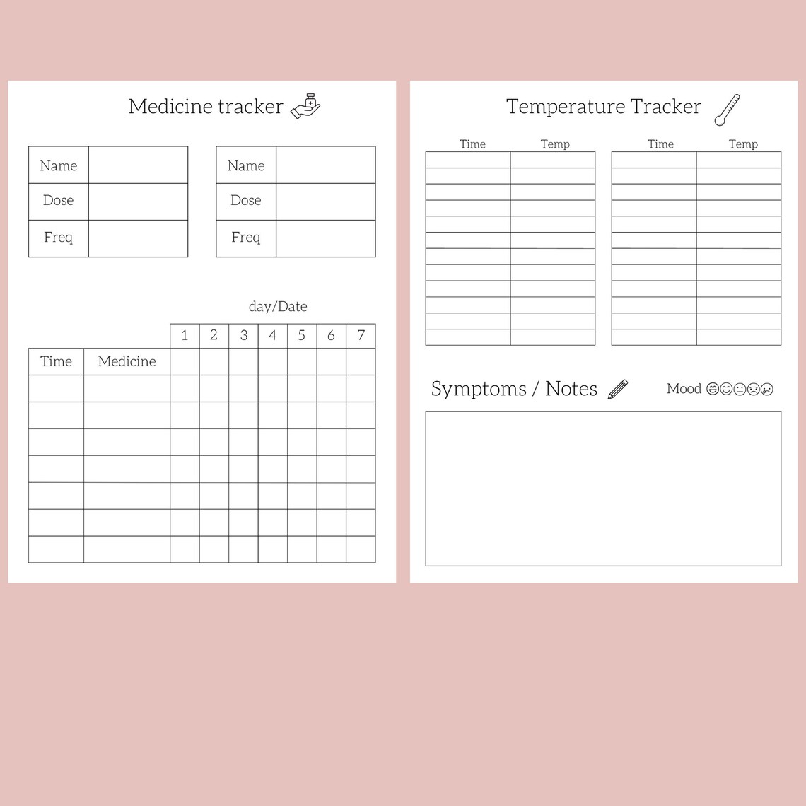 Printable Baby Tracker, Newborn Planning Kit, Feeding Tracker, Sleep ...