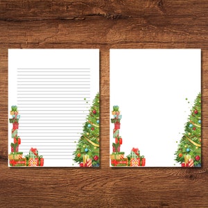 Printable Christmas Stationery, Colorful Stationery, Cute Stationery ...