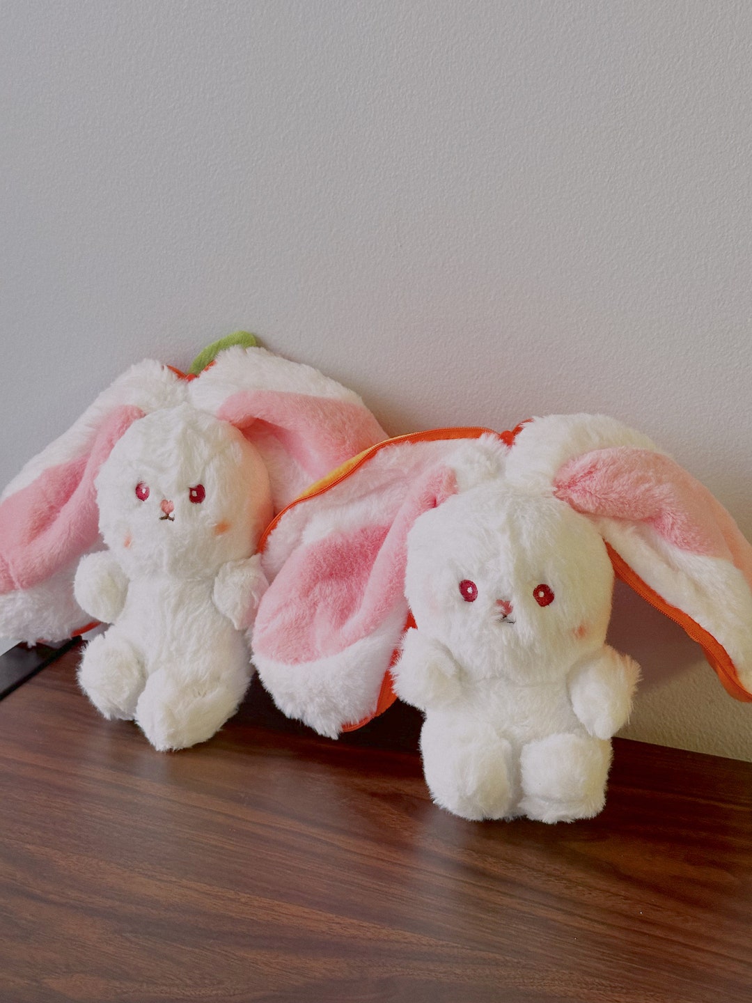 Rabit Bunny Kawaii Plushie Red Eye Bunny Plushie for Kids Holidays Gift ...
