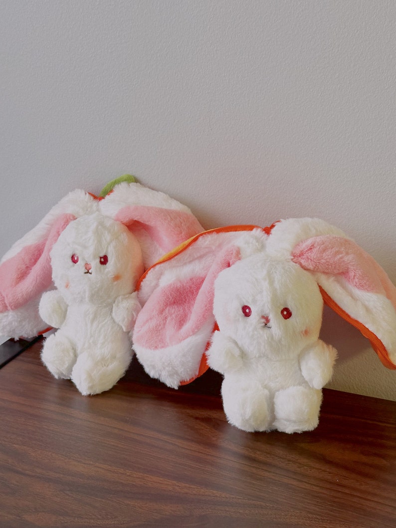 Rabit Bunny Kawaii Plushie Red Eye Bunny Plushie for Kids - Etsy