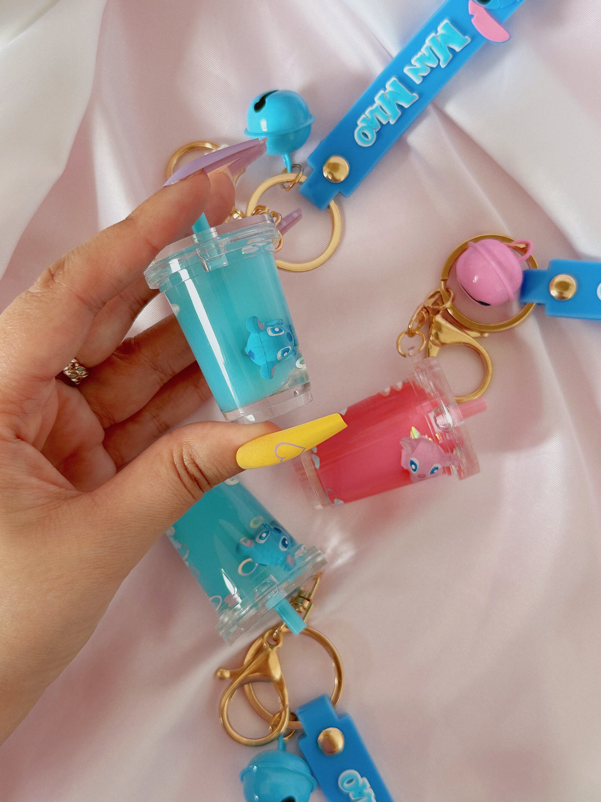 Stitch Kawaii Boba Keychain Bubble Tea Floating Animal - Etsy UK