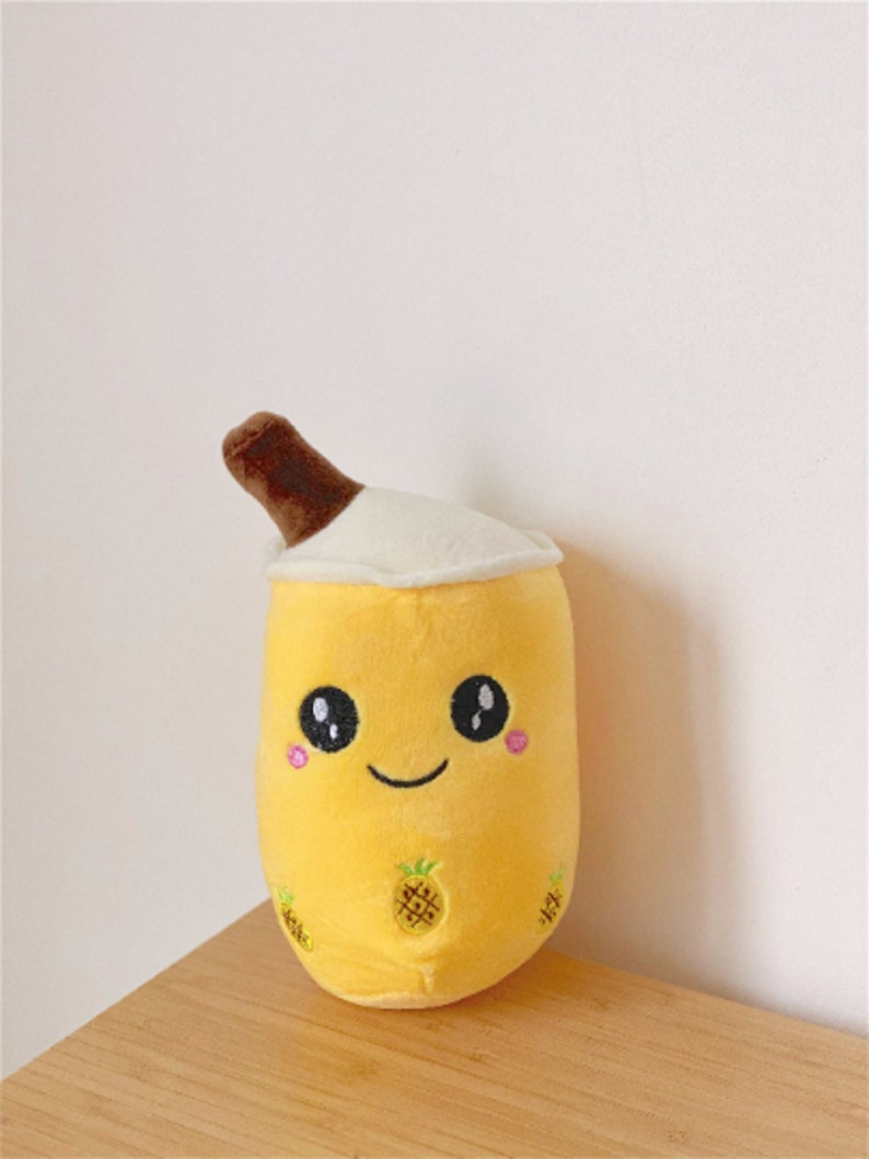 Boba Kawaii Plush, Soft Toy Bubble Tea Kawaii Plushie Squishy Cute ...