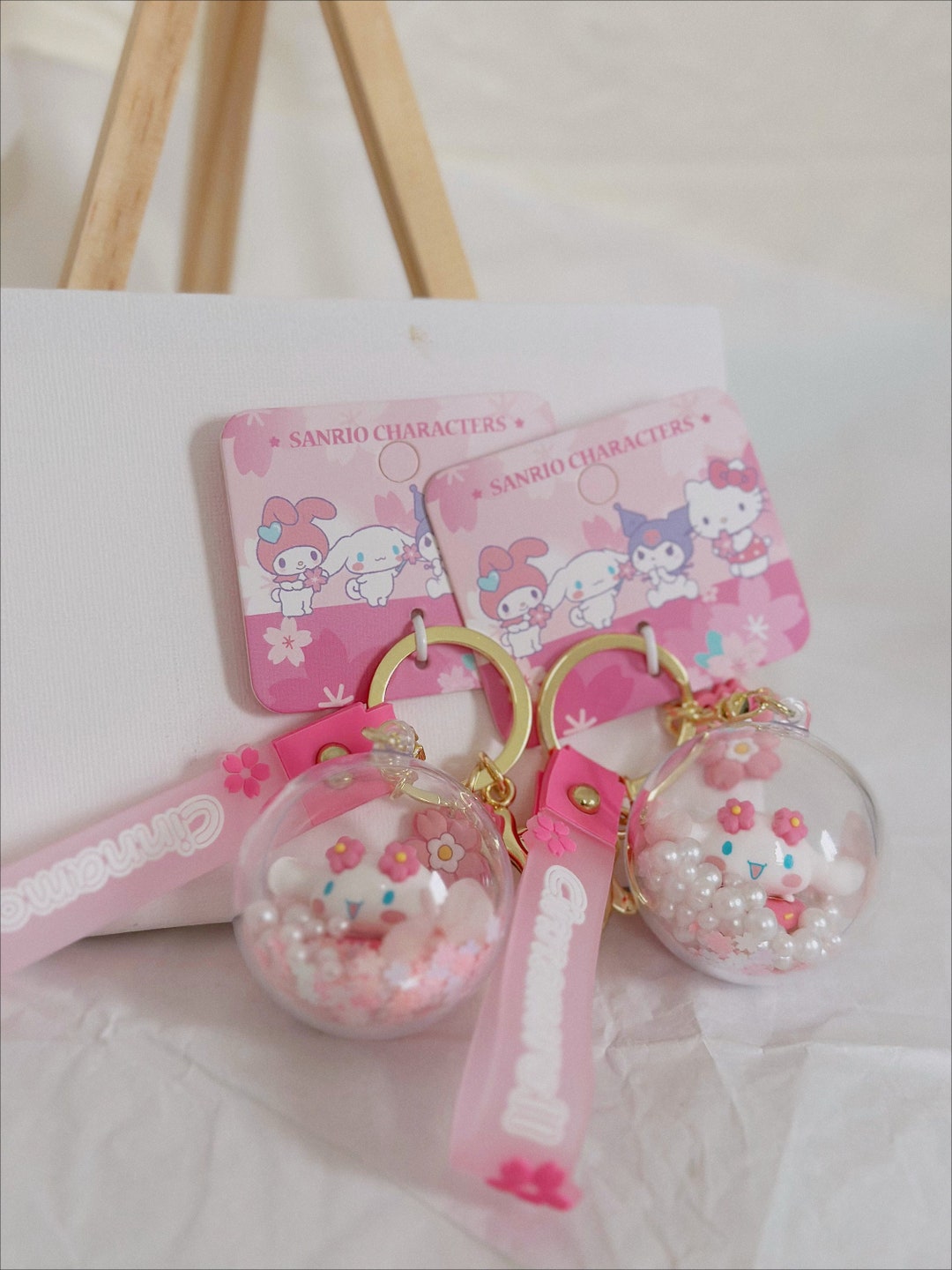 Kawaii My Melo Keychain , Kuromi Keychain , Kawaii Cute Keychains Pearl ...