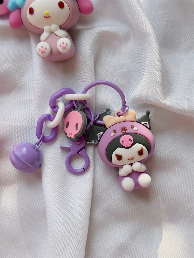 Sanrio Hello Kitty Cinnamoroll Kuromi My Melody Keychains Kawaii ...