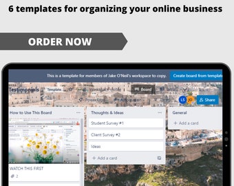 Trello Board Template - Etsy