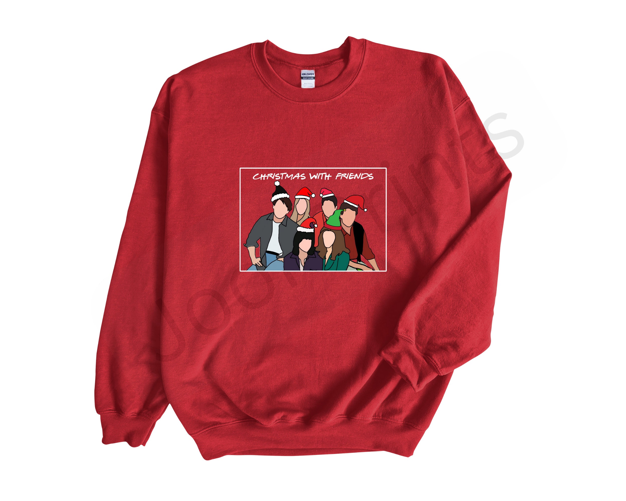 Friends Christmas Sweatshirt, Friends Sweatshirt, Friends TV Show, Xmas ...