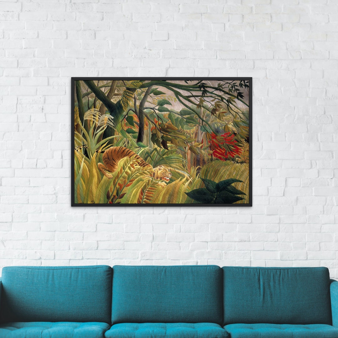 Tiger in a Tropical Storm Henri Rousseau - Etsy
