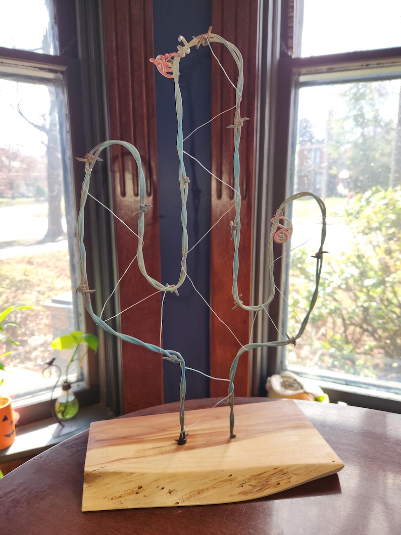 Barbed Wire Cactus Decor - Etsy