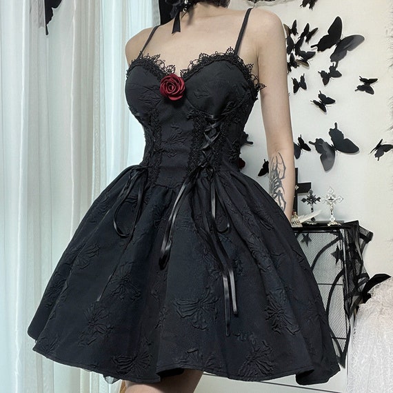 Short Black Gothic Dresses