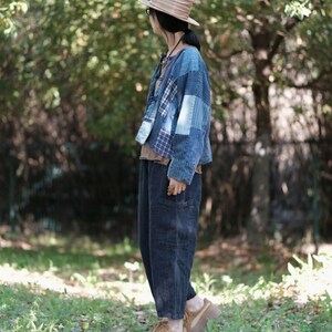 Cotton Double Layered Women Blouse in Patchwork Style 231559k - Etsy