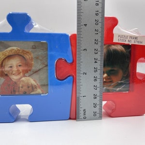 Puzzle Piece Photo Frames Set Autism Awareness Vintage Sealed NOS - Etsy