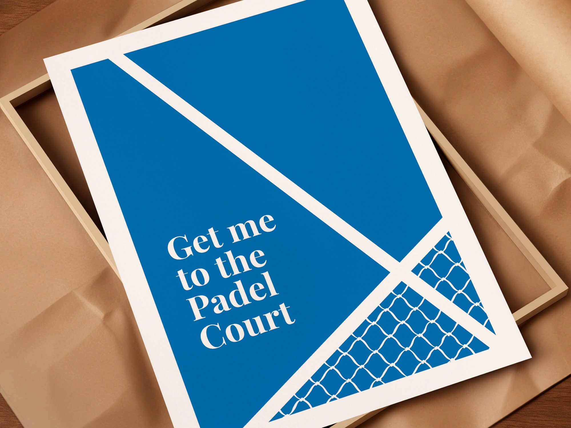 Padel Poster. Minimalist Instant Download Print. Clean Typography Court ...