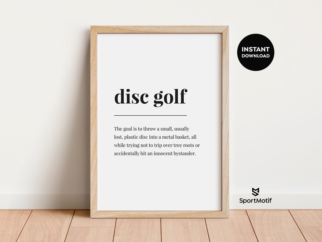 Funny Definition Disc Golf Poster. Humorous Instant Download Print ...