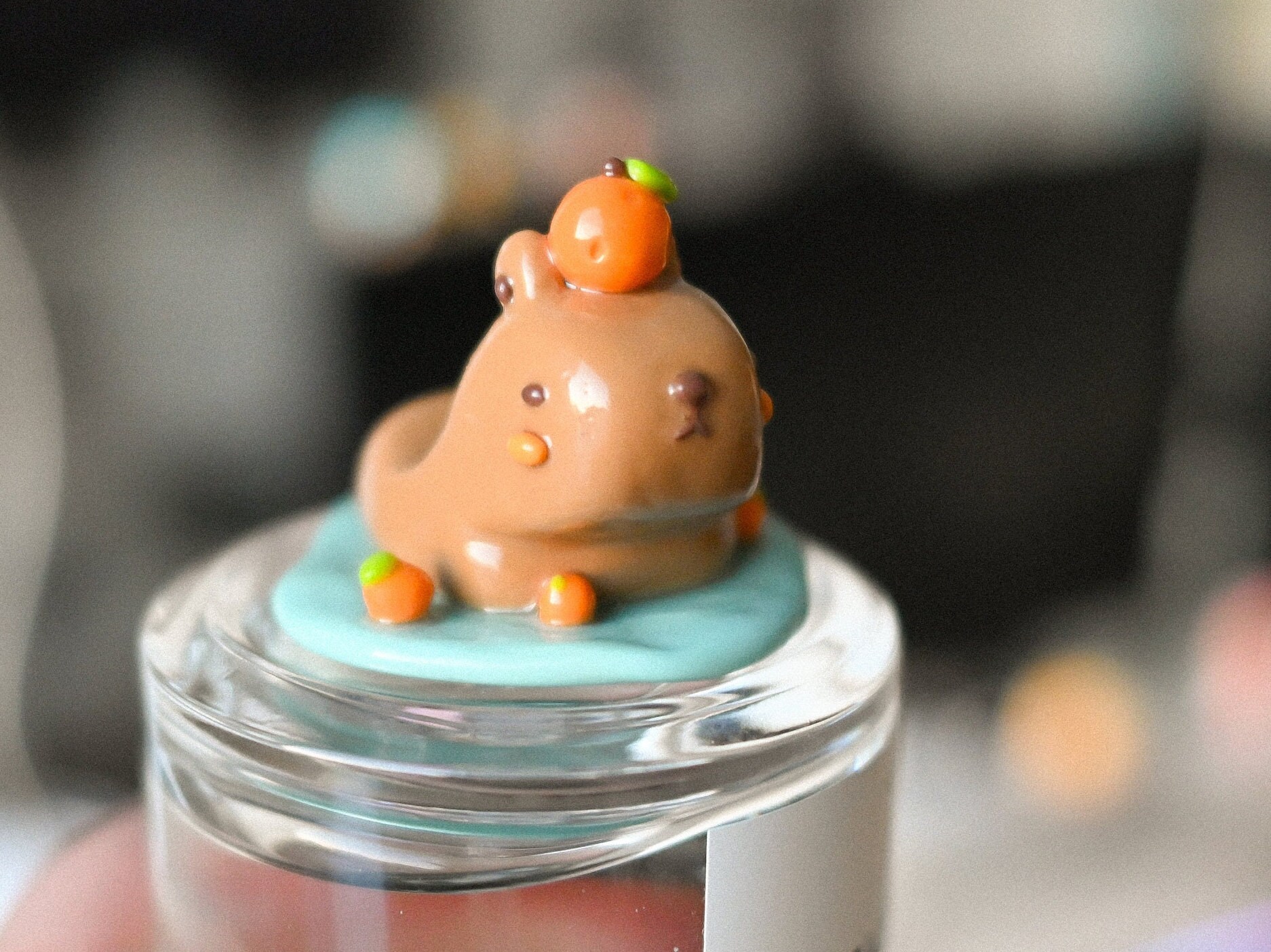 Capybara Yuzu Bath capybathra Clay Desk Friend - Etsy Canada