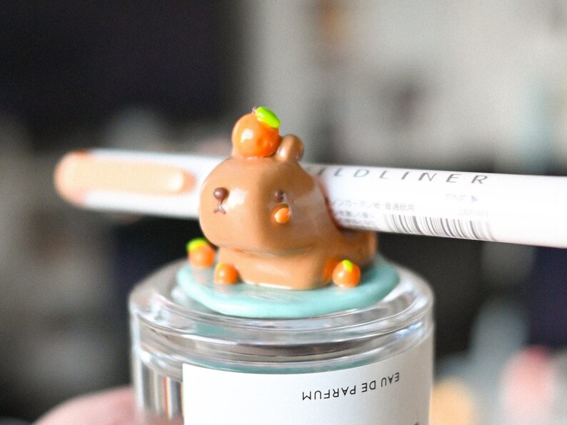 Capybara Yuzu Bath capybathra Clay Desk Friend - Etsy Canada