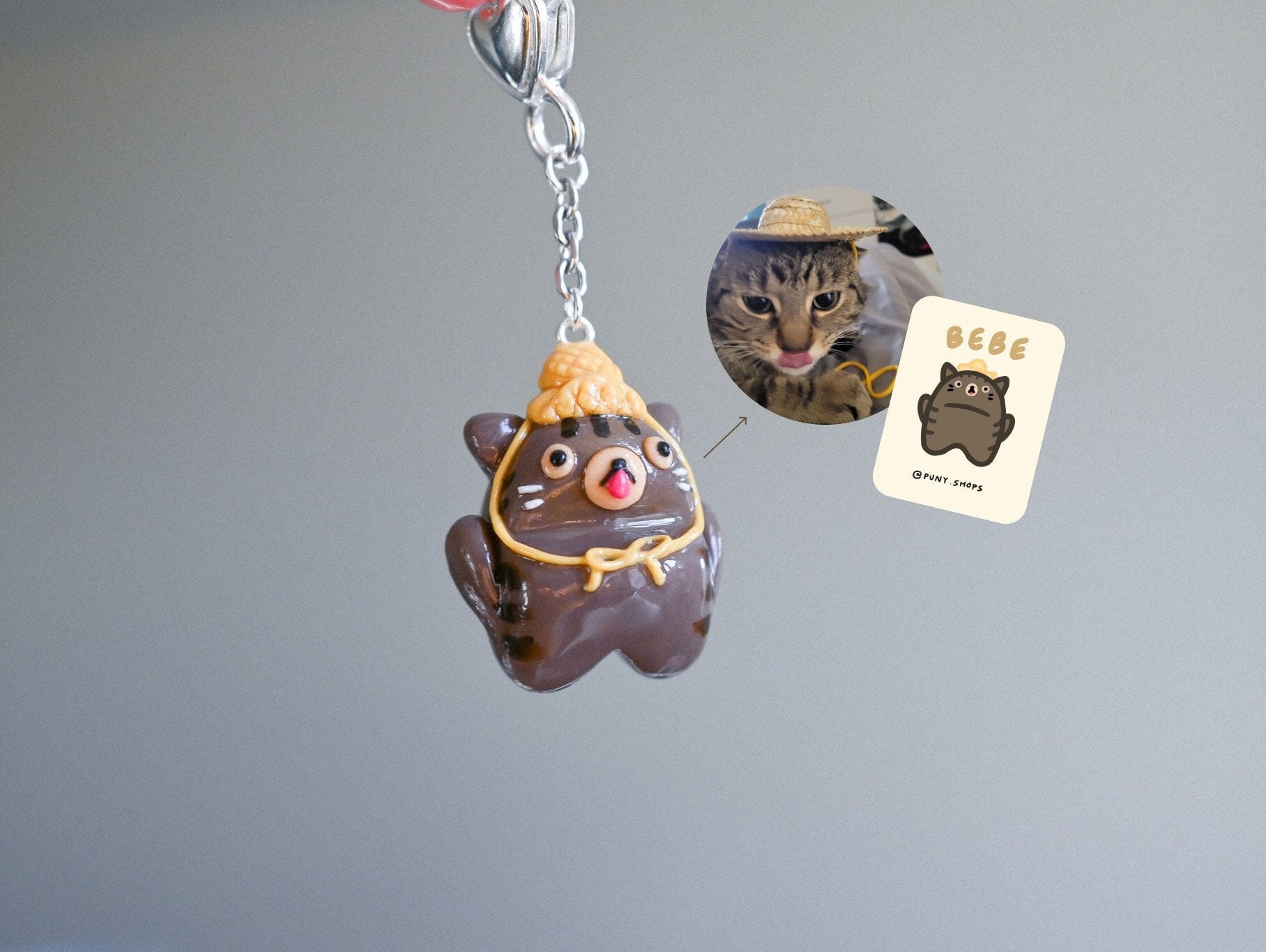 Custom Animal Pet Polymer Clay Charm Keychain / Desk Friend - Etsy
