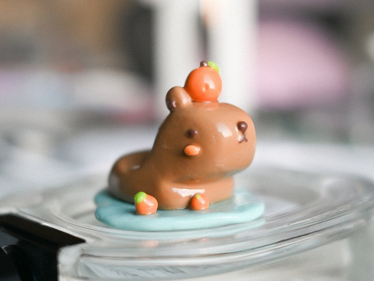 Capybara Yuzu Bath capybathra Clay Desk Friend - Etsy Canada