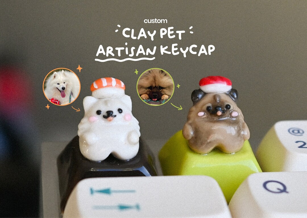 Custom Pet Animal Artisan Keycap Puny Friends - Etsy