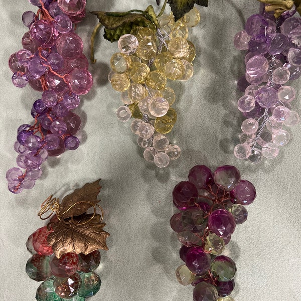 Lucite Grapes - Etsy