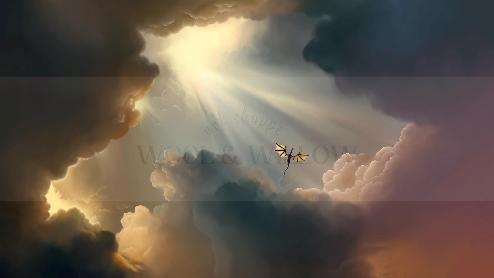 Fourth Wing Inspired Digital Desktop Wallpaper, Fantasy Dragon, 4K ...