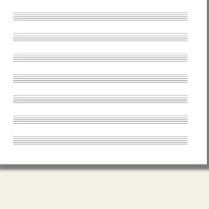 12 Stave Blank Music Manuscript Paper (PDF & PNG) - Etsy