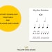 Rhythm Notation Chart Music Theory Poster Pdf Etsy
