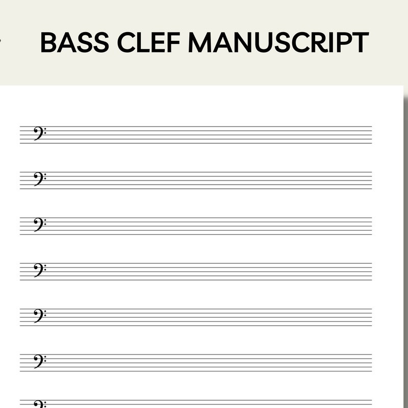 Bass Clef Art - Etsy