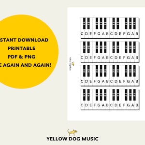 Printable Piano Keys, Music Education, Music Note Value, Music ...