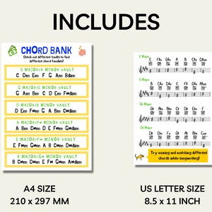 Chord Bank, Chord List, Piano Chords, Guitar Chords, Piano Sheet Music, Guitar Sheet Music ...