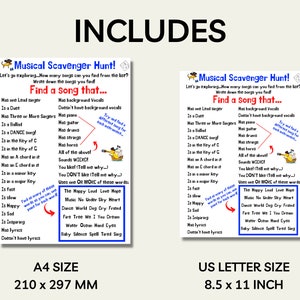 Musical Scavenger Hunt, Music Games, Music Theory Games, Music ...