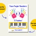 Piano Finger Numbers Poster, C Position Piano Worksheet, Music Theory ...