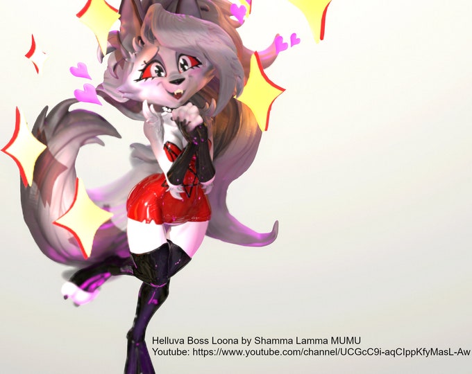Loona Helluva Boss Hellhound Fanmade - Furry - Garage Kit - Figurine ...