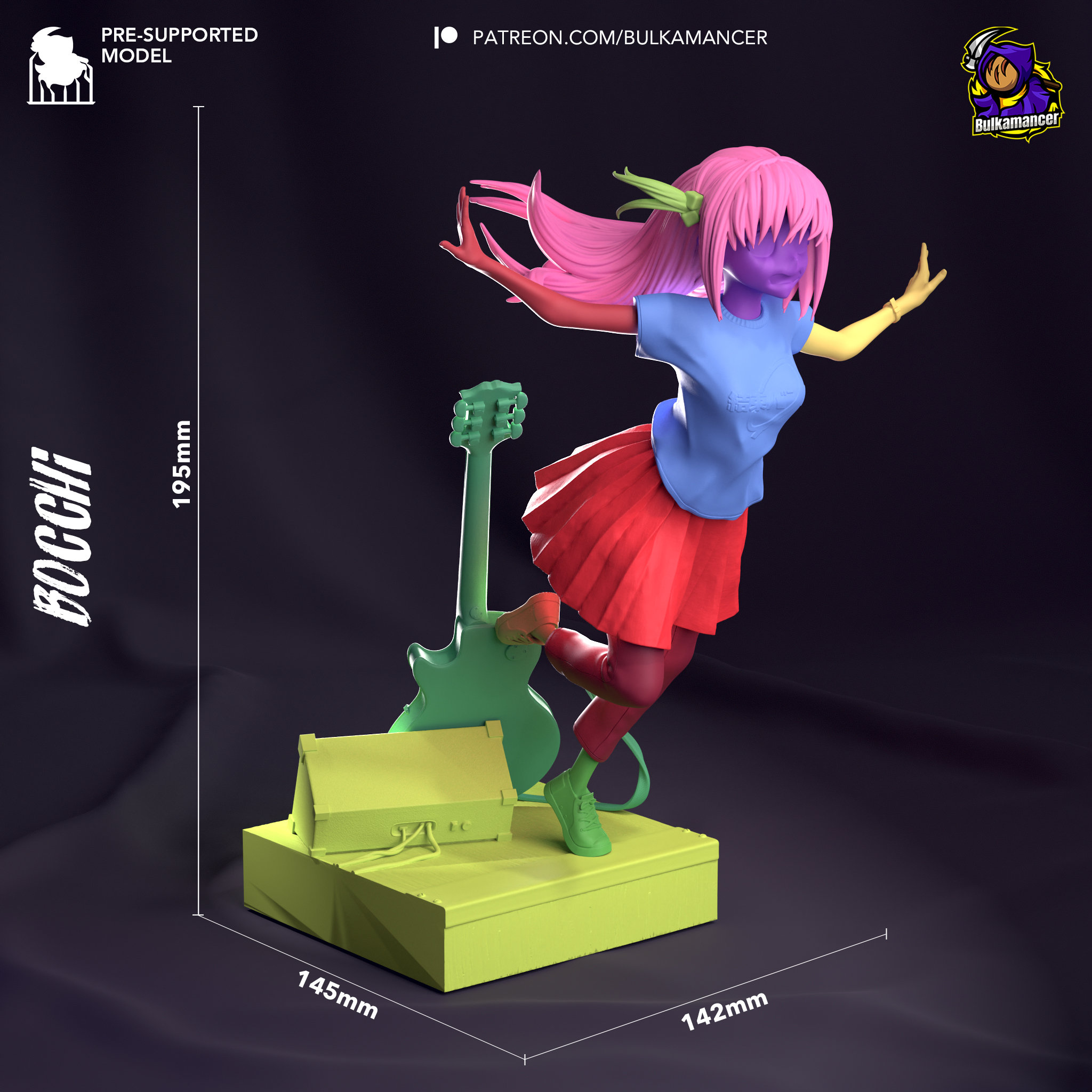 Bocchi From Bocchi the Rock | Fanmade Figurine | Garage Kit | Anime ...