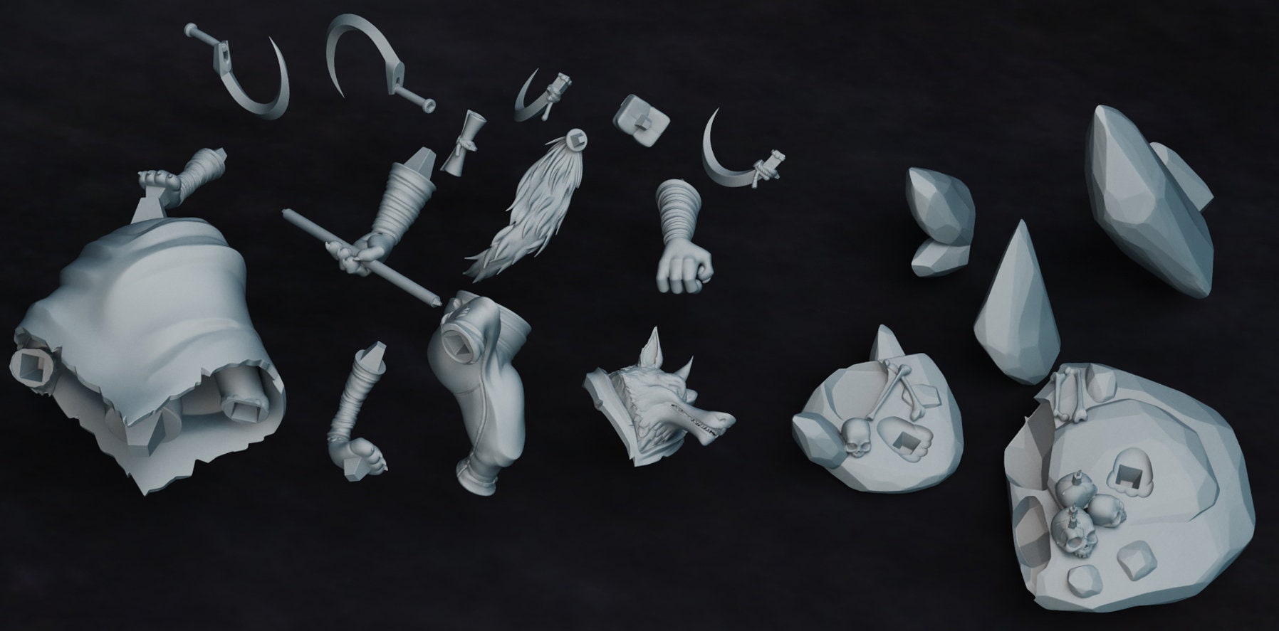 Death Wolf From Puss in Boots Fanmade Figurine | Garage Kit | 3D Print ...