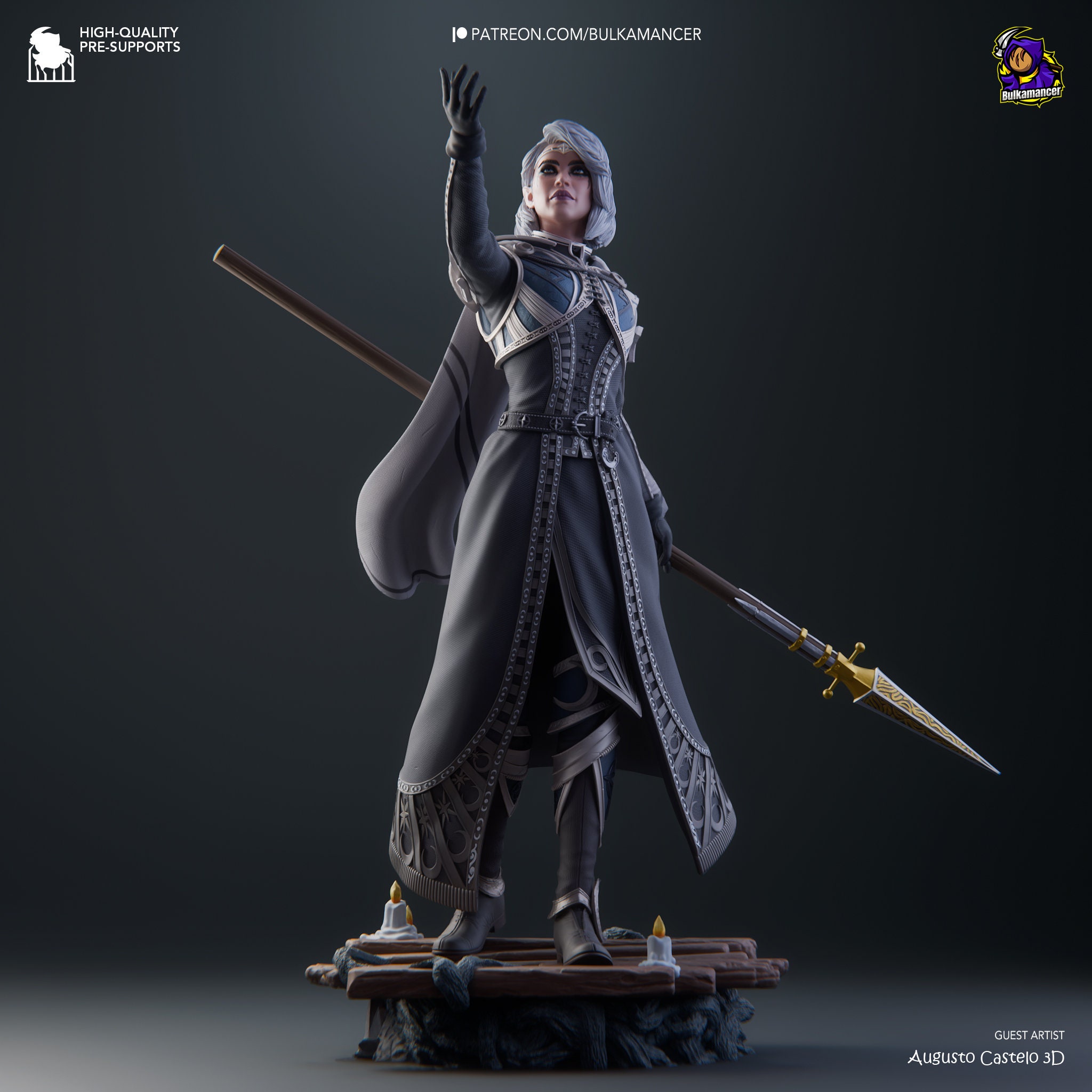 Isobel Fanmade Figurine Baldurs Gate 3 Half Elf Garage Kit Bulkamancer ...