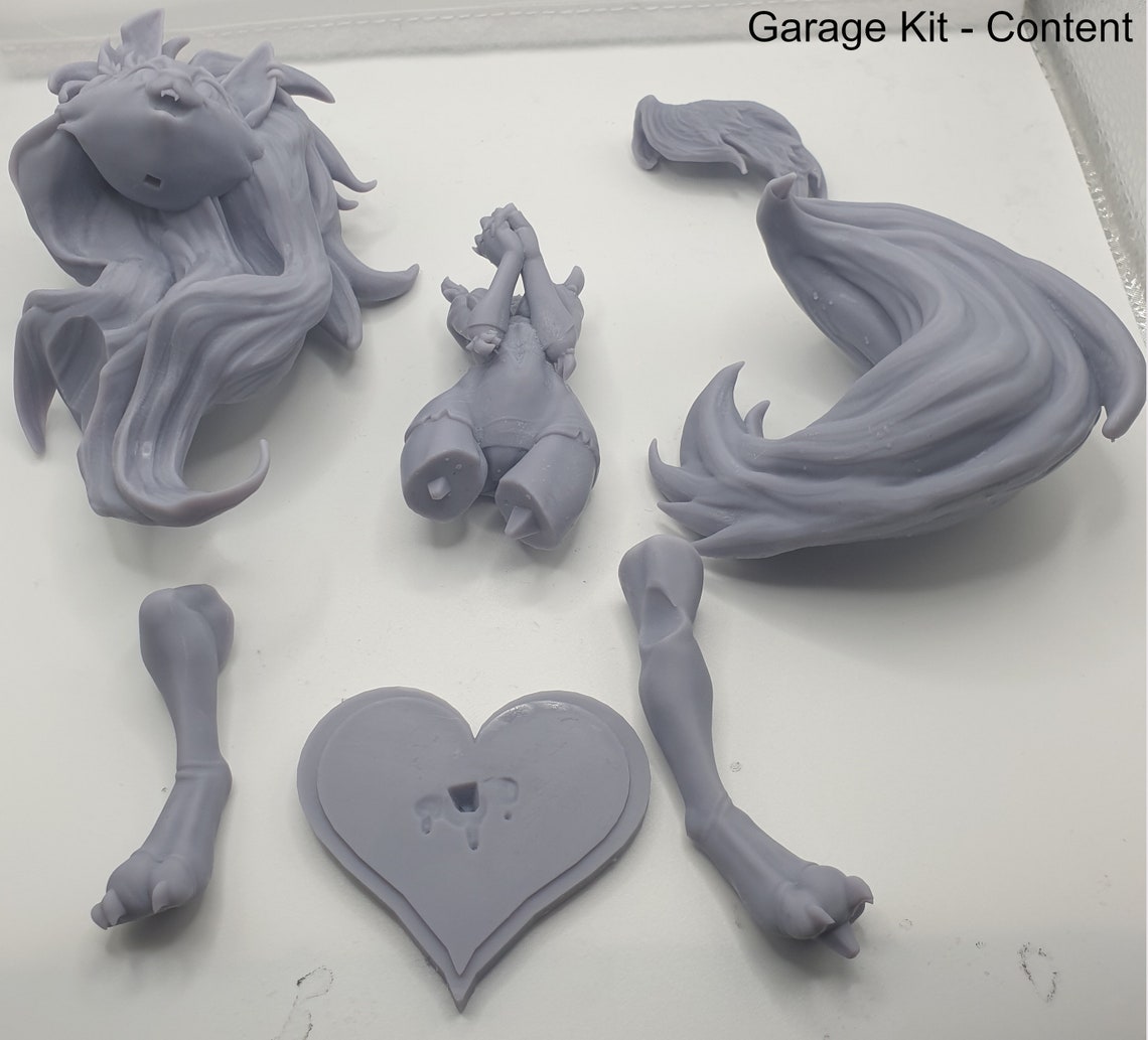 Loona Helluva Boss Hellhound Fanmade - Furry - Garage Kit - Figurine - Gift - Primed - Etsy