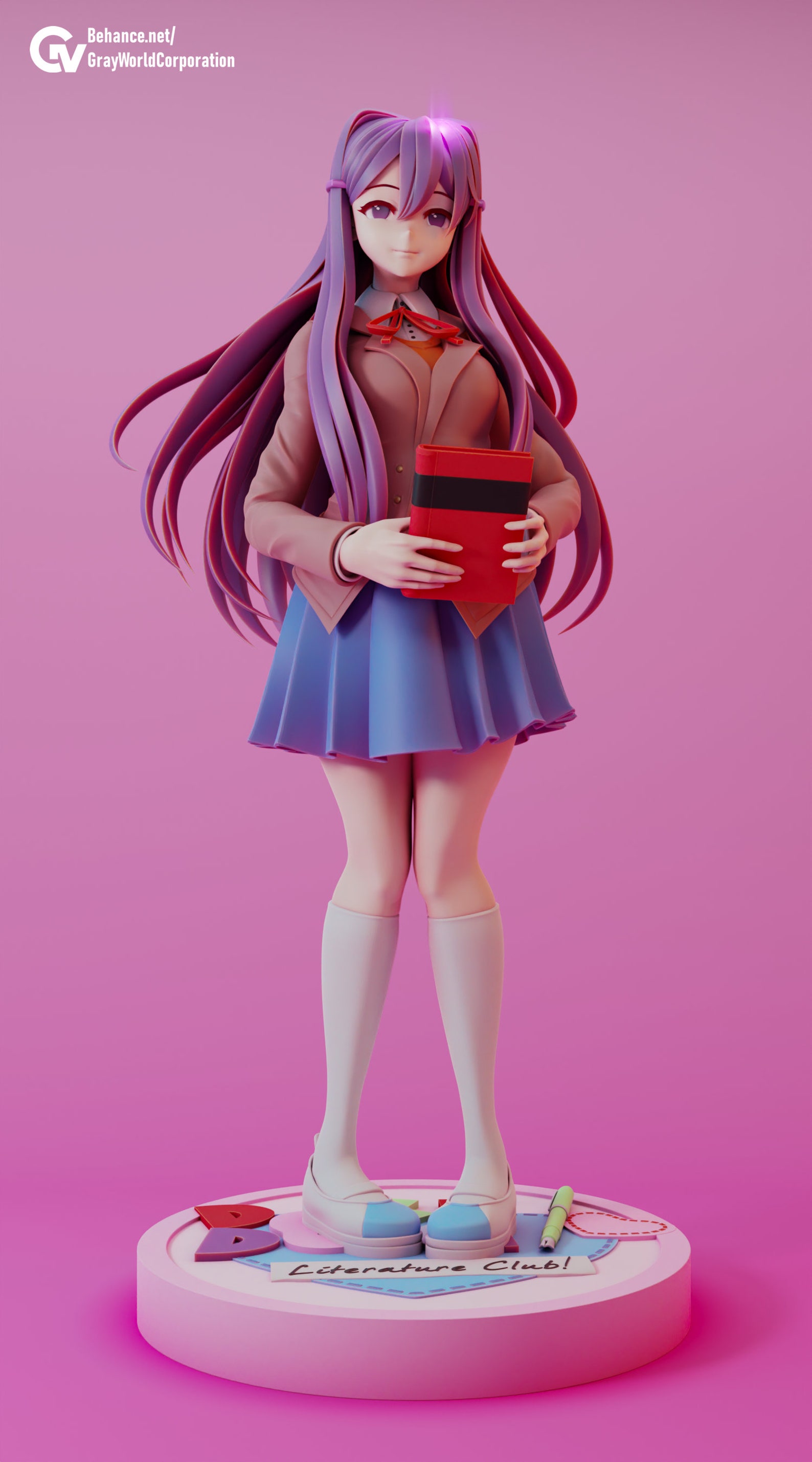 Doki Doki Literature Club Garage Kit Monica Natsuki - Etsy