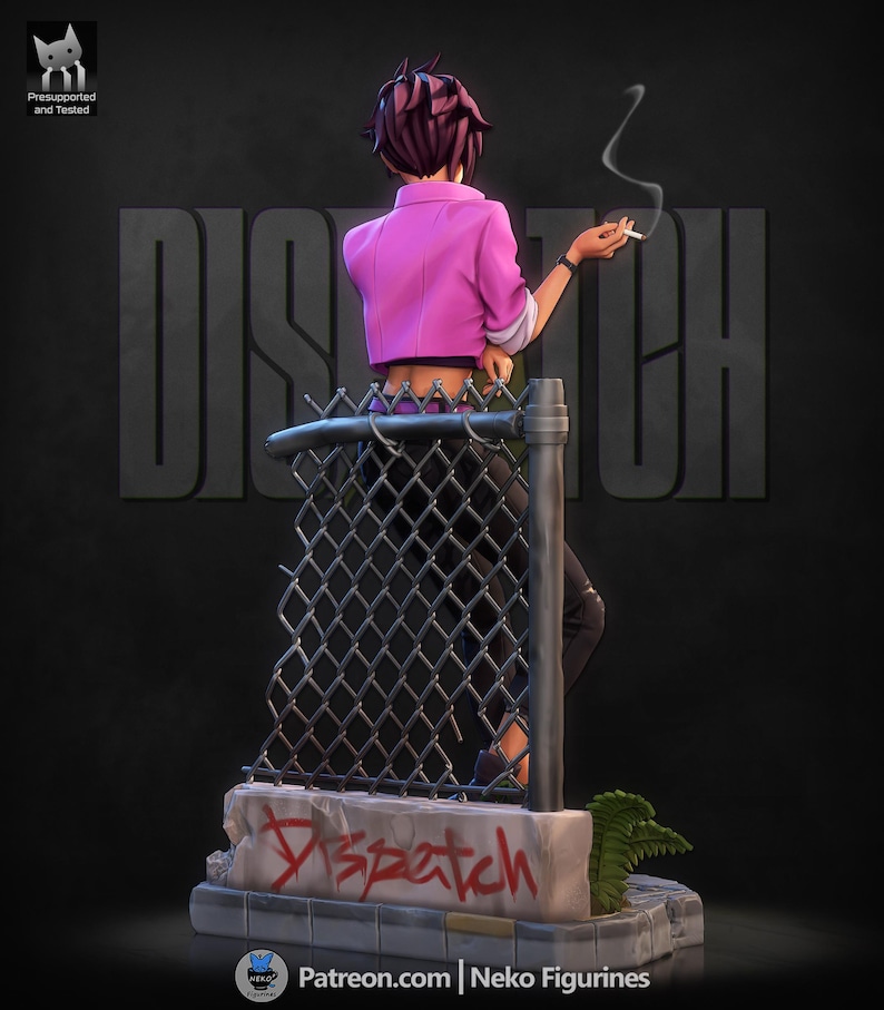 Invisible Dispatch Figure 3D Printed – Anime Fanart Garage Kit, Resin ...