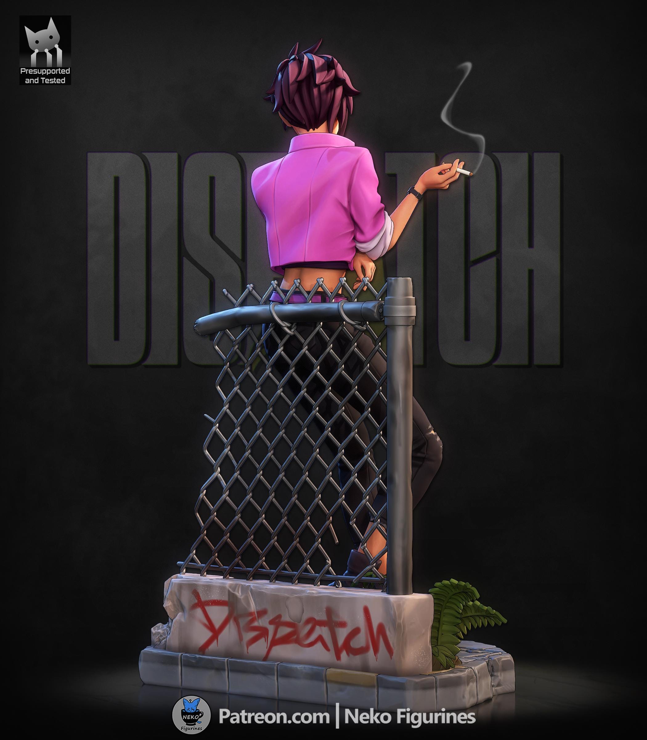 Invisible Dispatch Figure 3D Printed – Anime Fanart Garage Kit, Resin ...