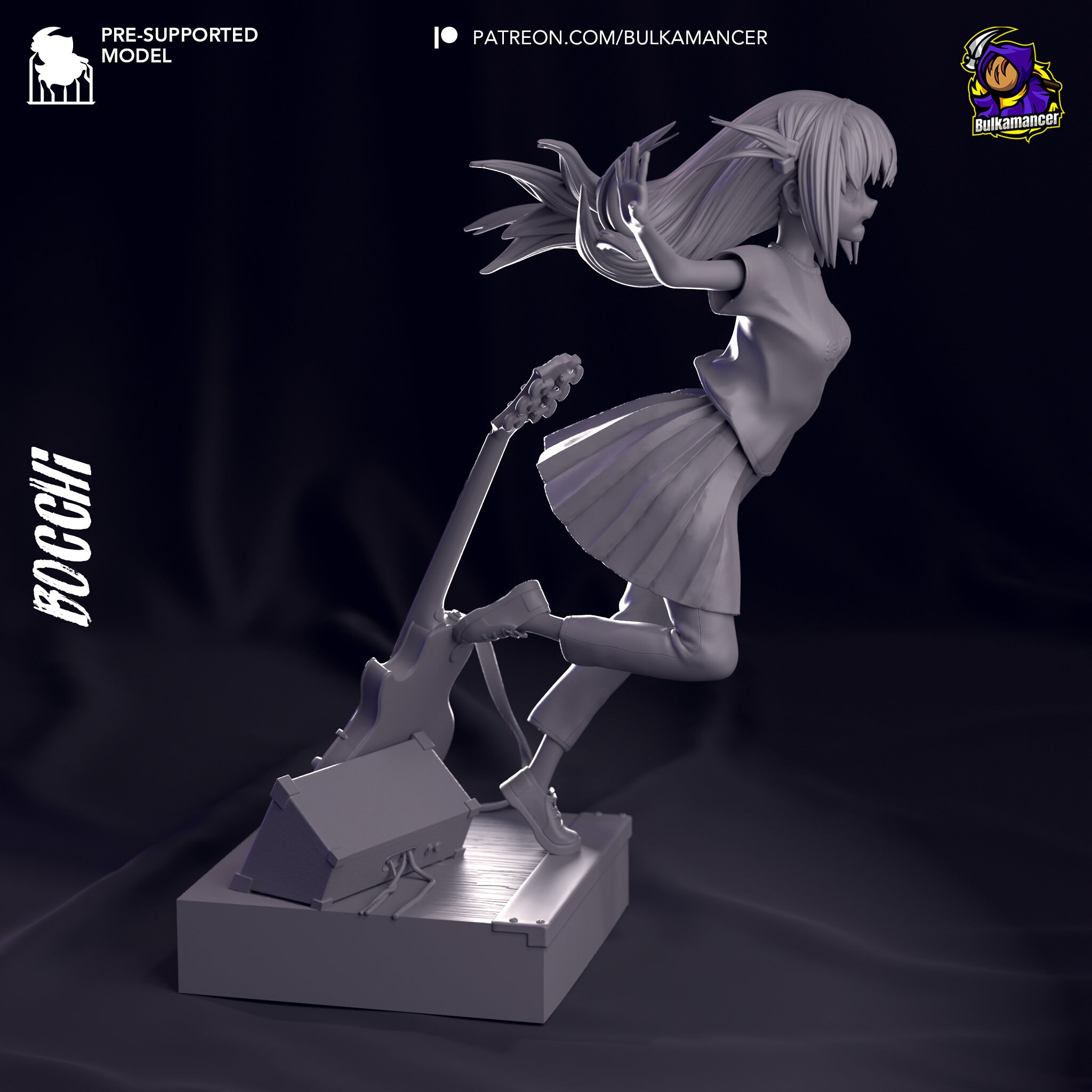 Bocchi From Bocchi the Rock | Fanmade Figurine | Garage Kit | Anime ...