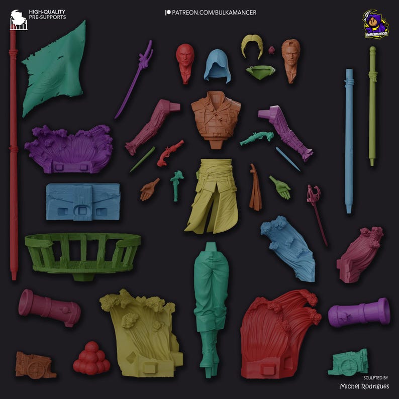 Edward Kenway Assassin's Creed Black Flag 3D Resin Garage Kit | DIY ...