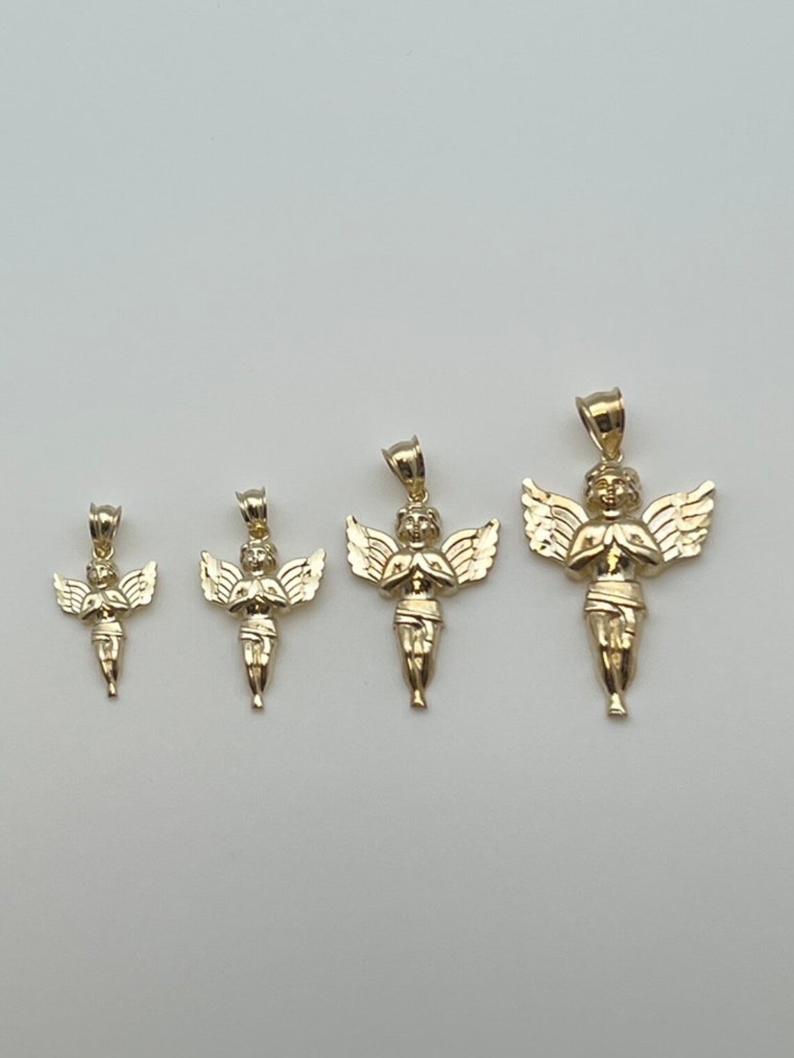 Authentic 10K Gold Guardian Praying Baby Angel Charm Yellow - Etsy