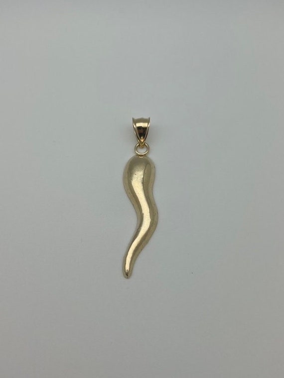 Authentic 10K Solid Gold Cornicello Italian Horn - Etsy