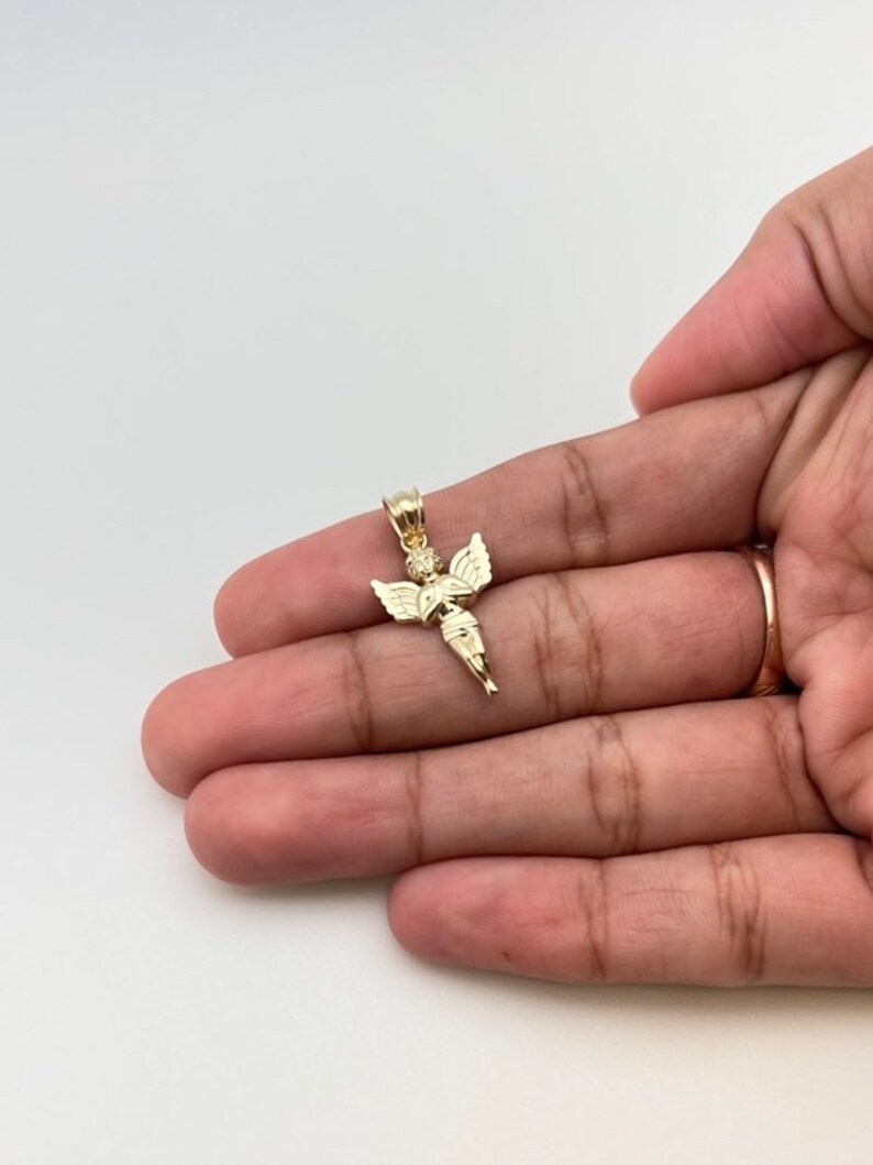 Authentic 10K Gold Guardian Praying Baby Angel Charm Yellow - Etsy