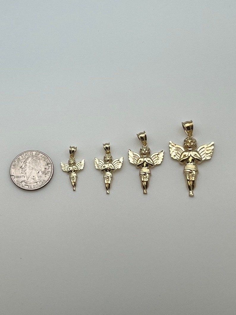 Authentic 10K Gold Guardian Praying Baby Angel Charm Yellow - Etsy