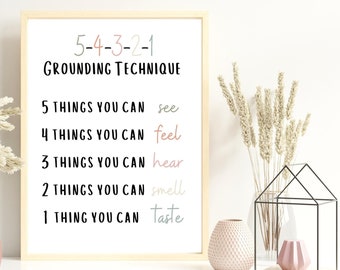 Grounding Technique Printable - Etsy